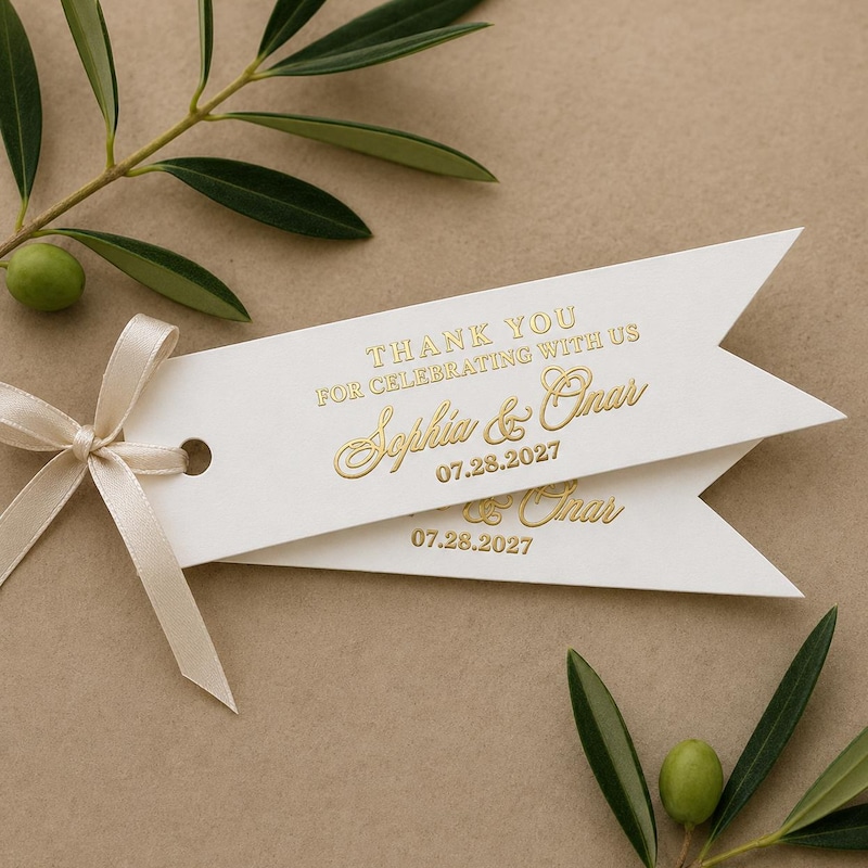 Custom Gold Foil Gift Tag - 60+ Gift Ideas for 2026