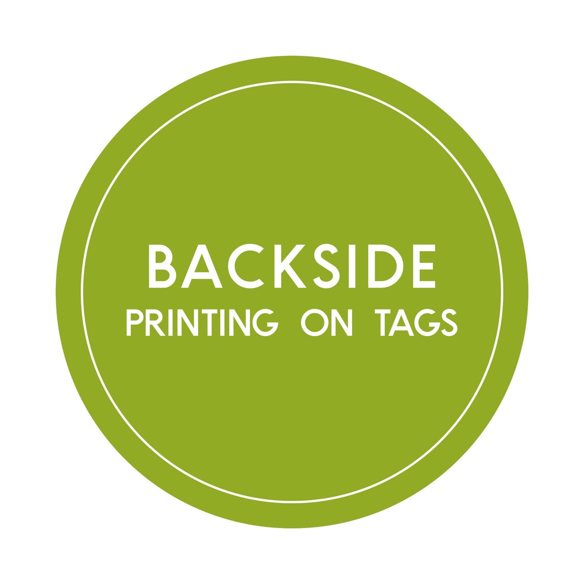 Backside Tag Printing Fees Fully Customize Your Wedding - Etsy