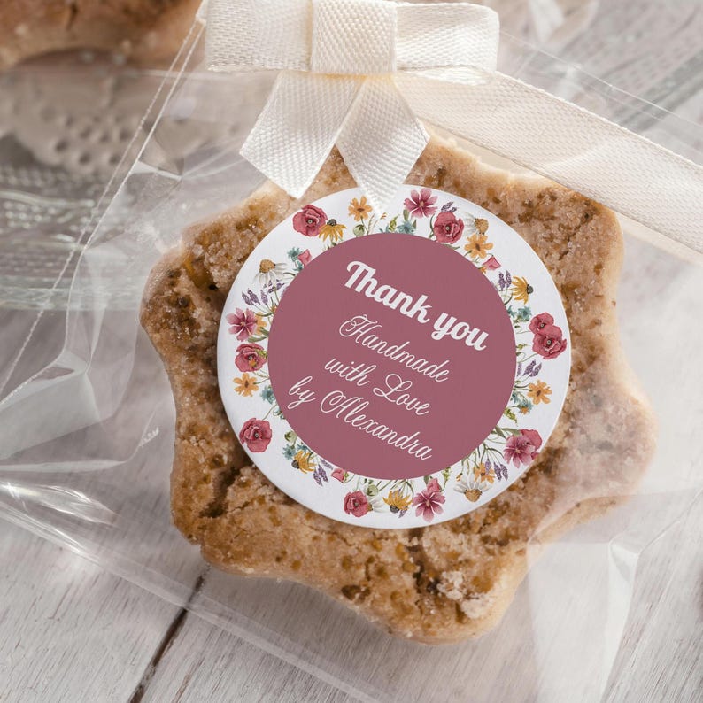 Custom Floral Thank You Stickers Handmade Small Business Packaging - Etsy