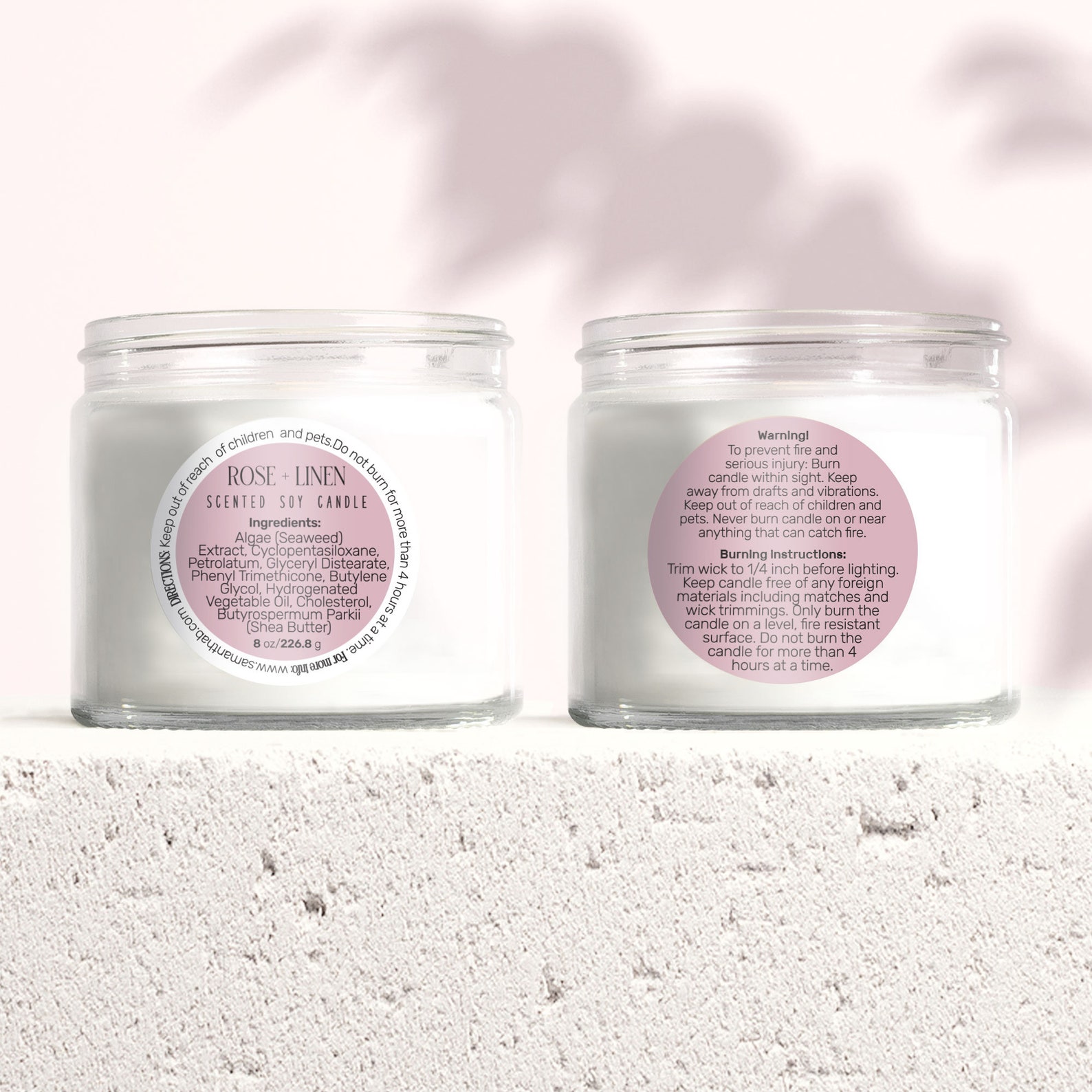 Personalized Cosmetic CLP Sticker Labels, Ingredients and Instructions ...