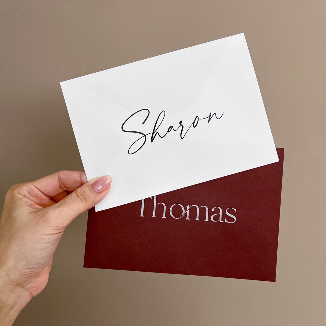 Print on Envelopes, Names Printed on Envelopes, White or Colorful ...