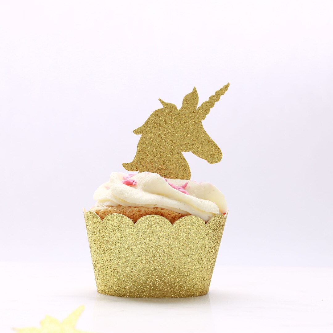 Unicorn Cupcake Toppers Unicorn Birthday Unicorn Baby Shower First ...