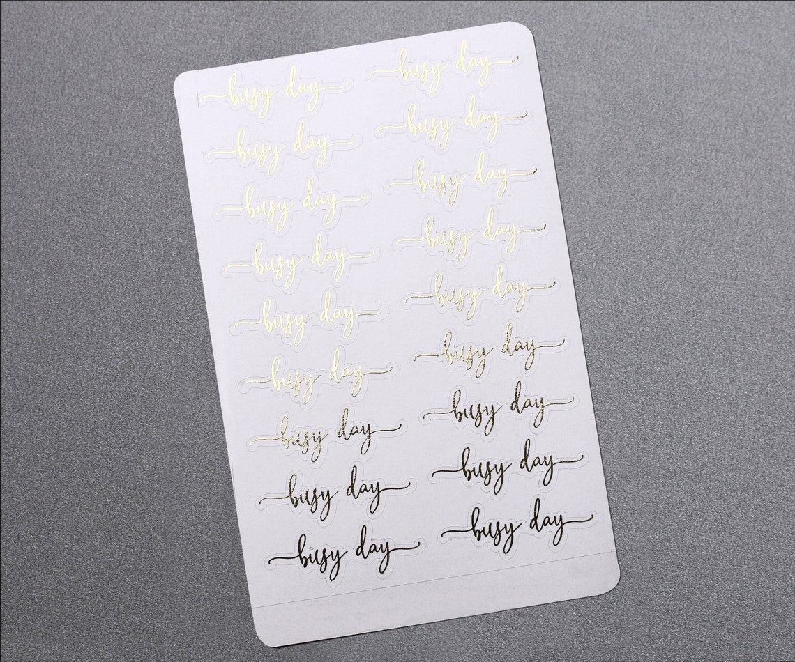 Agenda Stickers Busy Day Script Stickers Functional Planner | Etsy