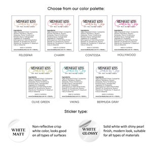 Custom Rectangle Ingredients Label Stickers: Waterproof Cosmetic Labels ...