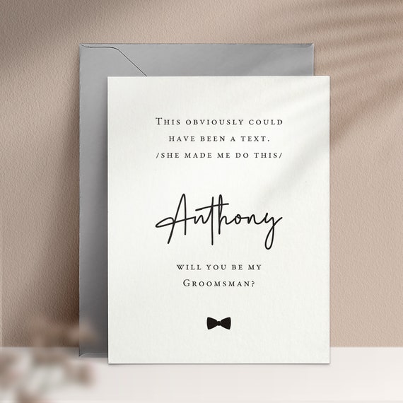 What to write in a wedding card groomsmen | Beachweddingtips.com