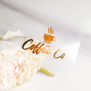 Custom Label Stickers, Clear Foiled Labels, Personalized Business ...