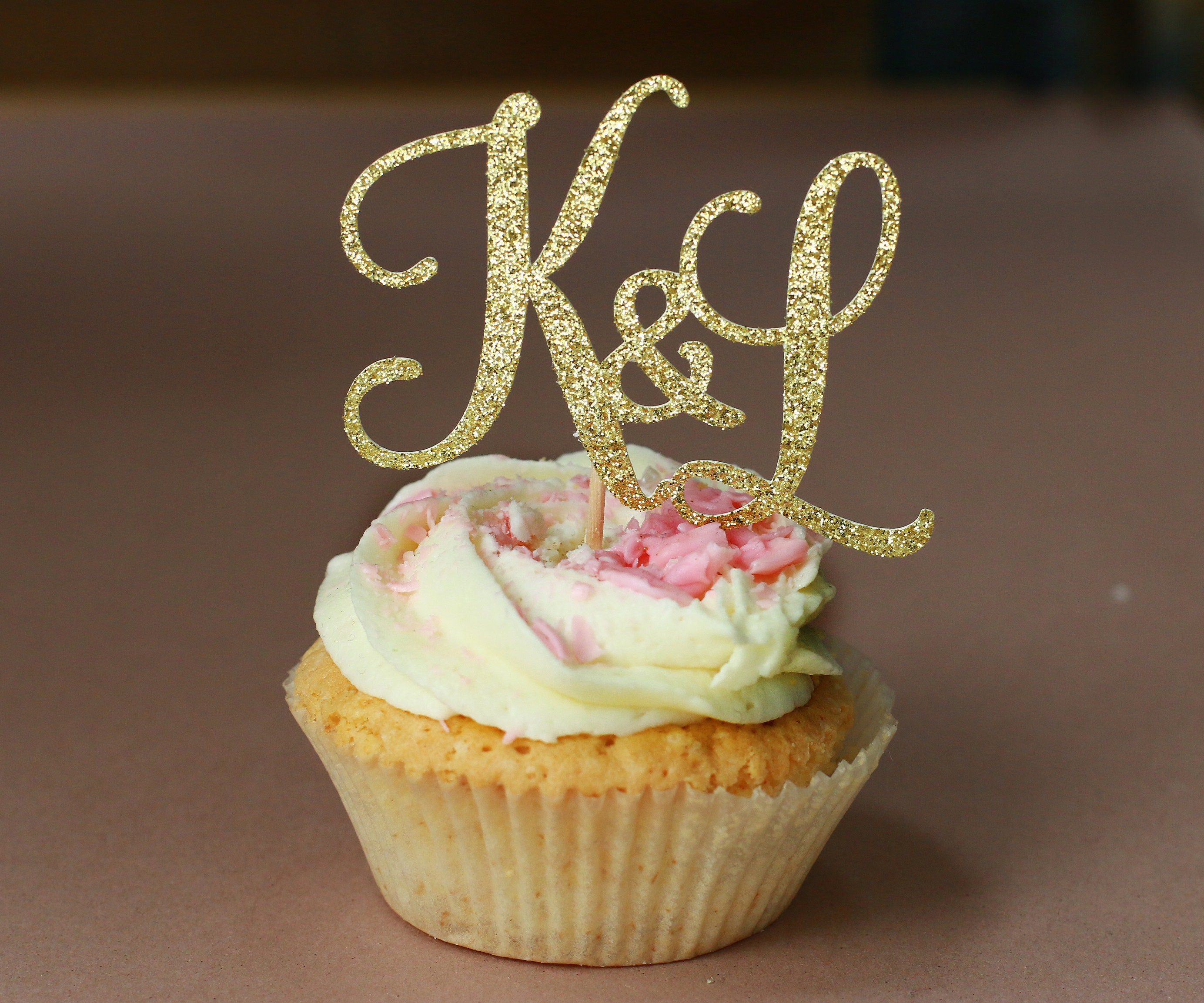 Wedding Cupcakes With Initials