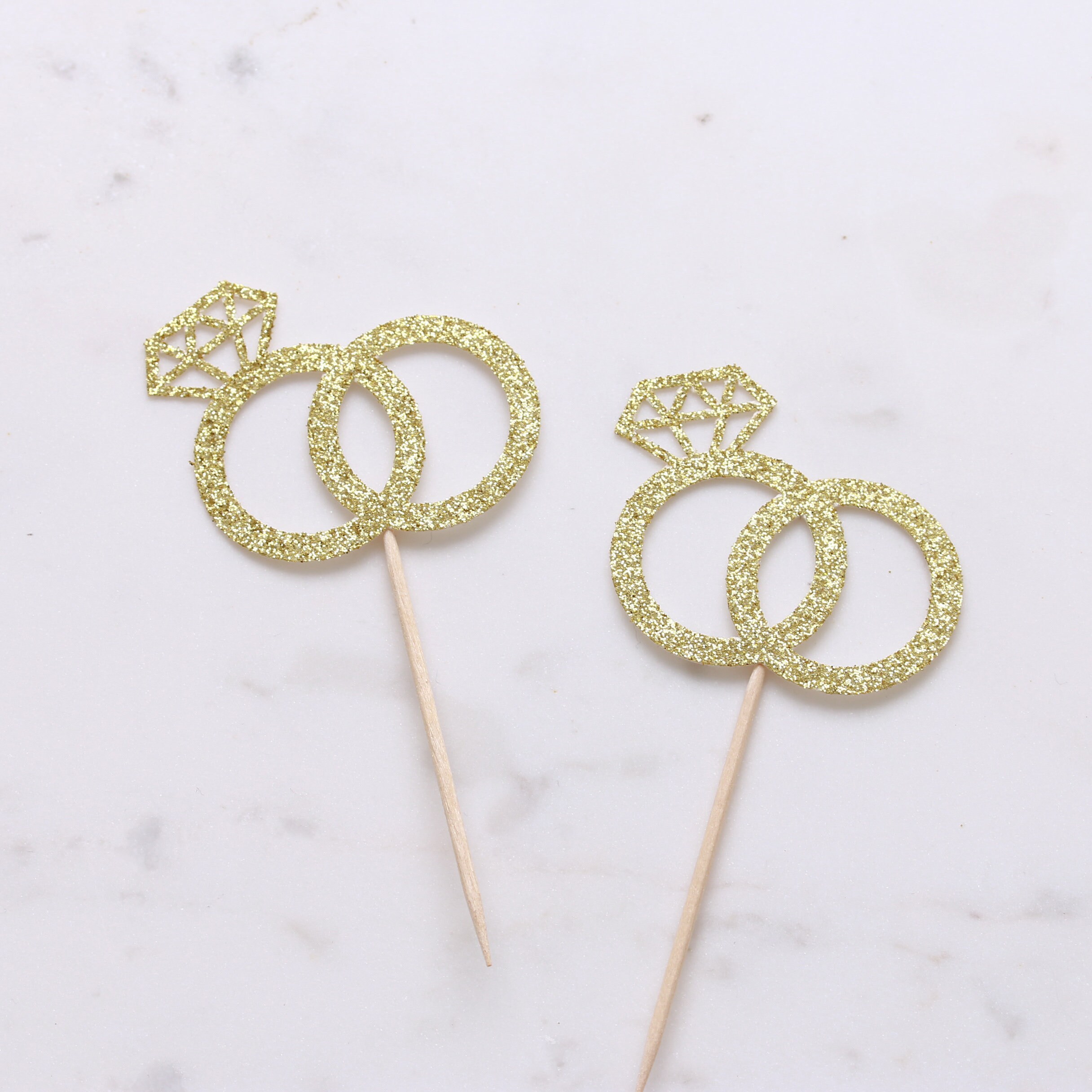 Ring Cupcake Toppers Bachelorette Cupcake Toppers Engagement | Etsy