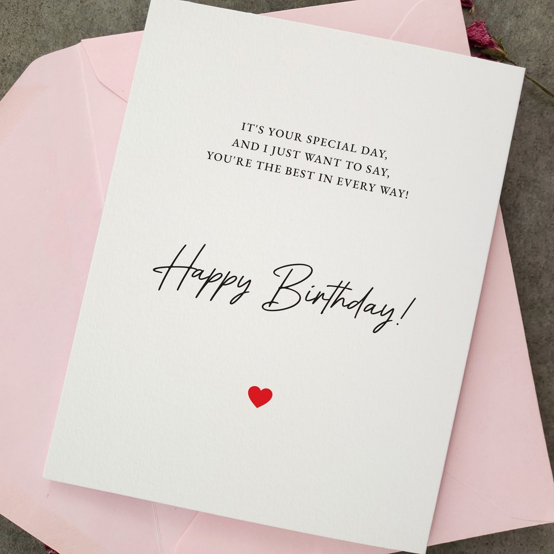 Happy Birthday Card, Birthday Card for Best Friend, Birthday Gift Card ...