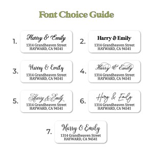 Personalized Clear Return Address Labels: Elegant Wedding Stationery - Etsy