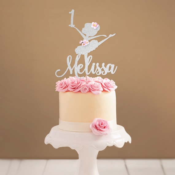 Ballerina Cake Topper Gold Ballet shoes cake topper Birthday cake ...