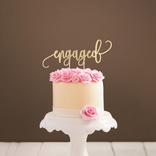 We're Engaged Cake Topper Engagement Party Decor - Etsy