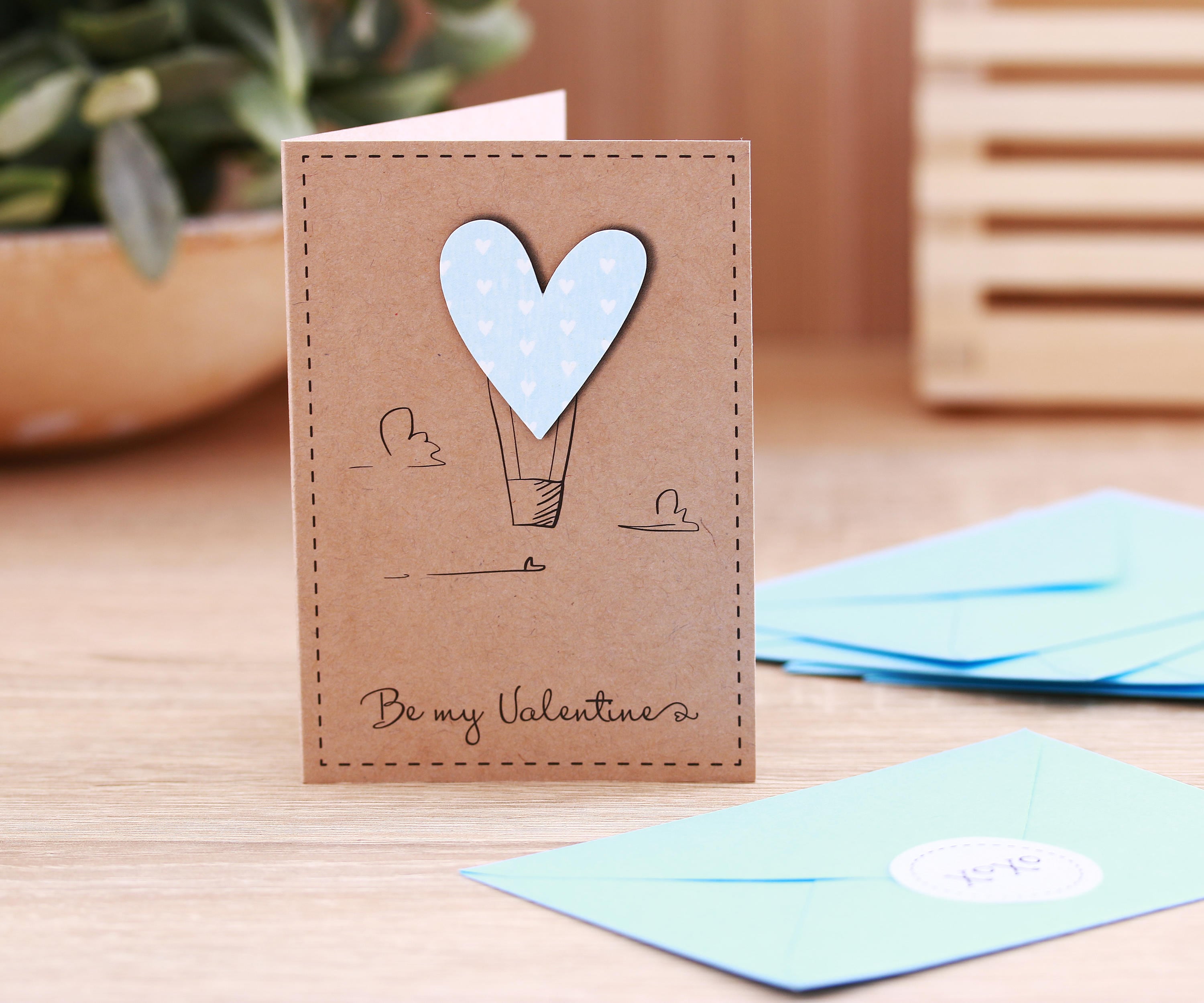 Kids Valentines Cards: Heart Air Balloon, Classroom Exchange, Set of 12 ...