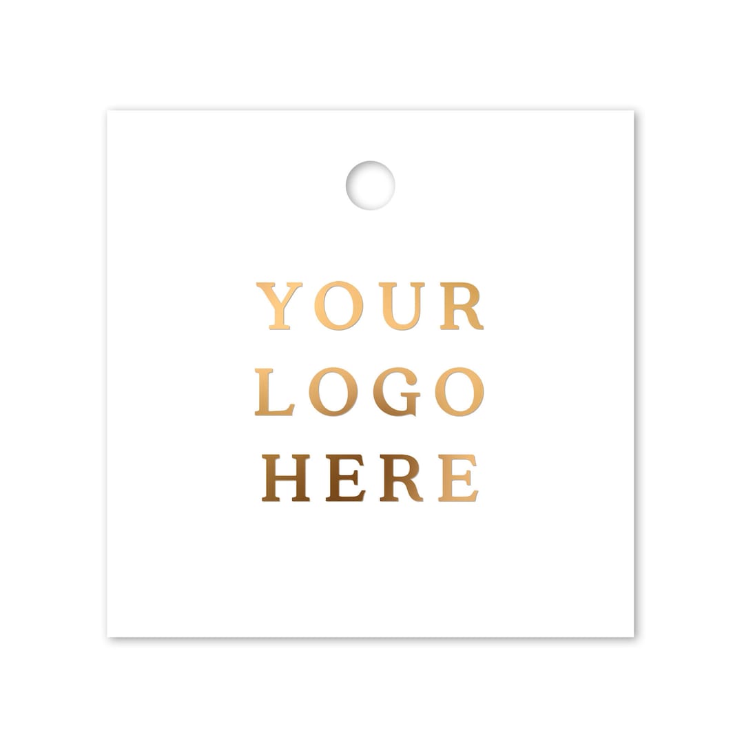 Custom Logo Tags, Custom Business Tags, Square Custom Tags ...