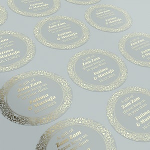 Personalized Zam Zam Stickers, A Gift of Zam Zam Water Sticker for ...