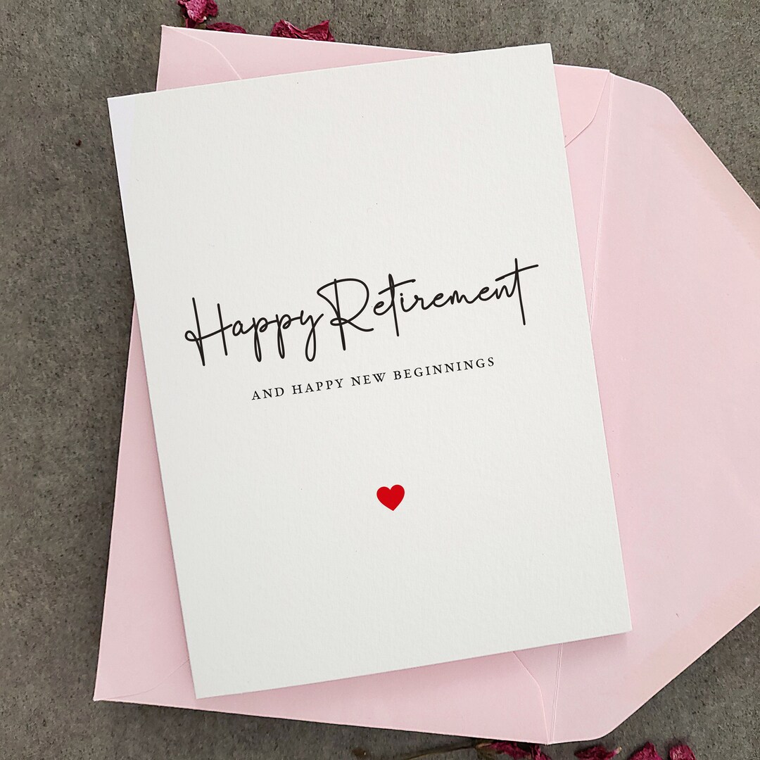 Happy Retirement Card, New Beginnings Card, Best of Luck on Your ...
