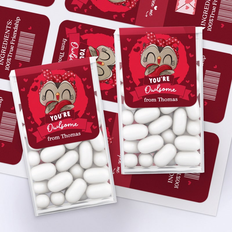 Owl Valentine Card - Etsy