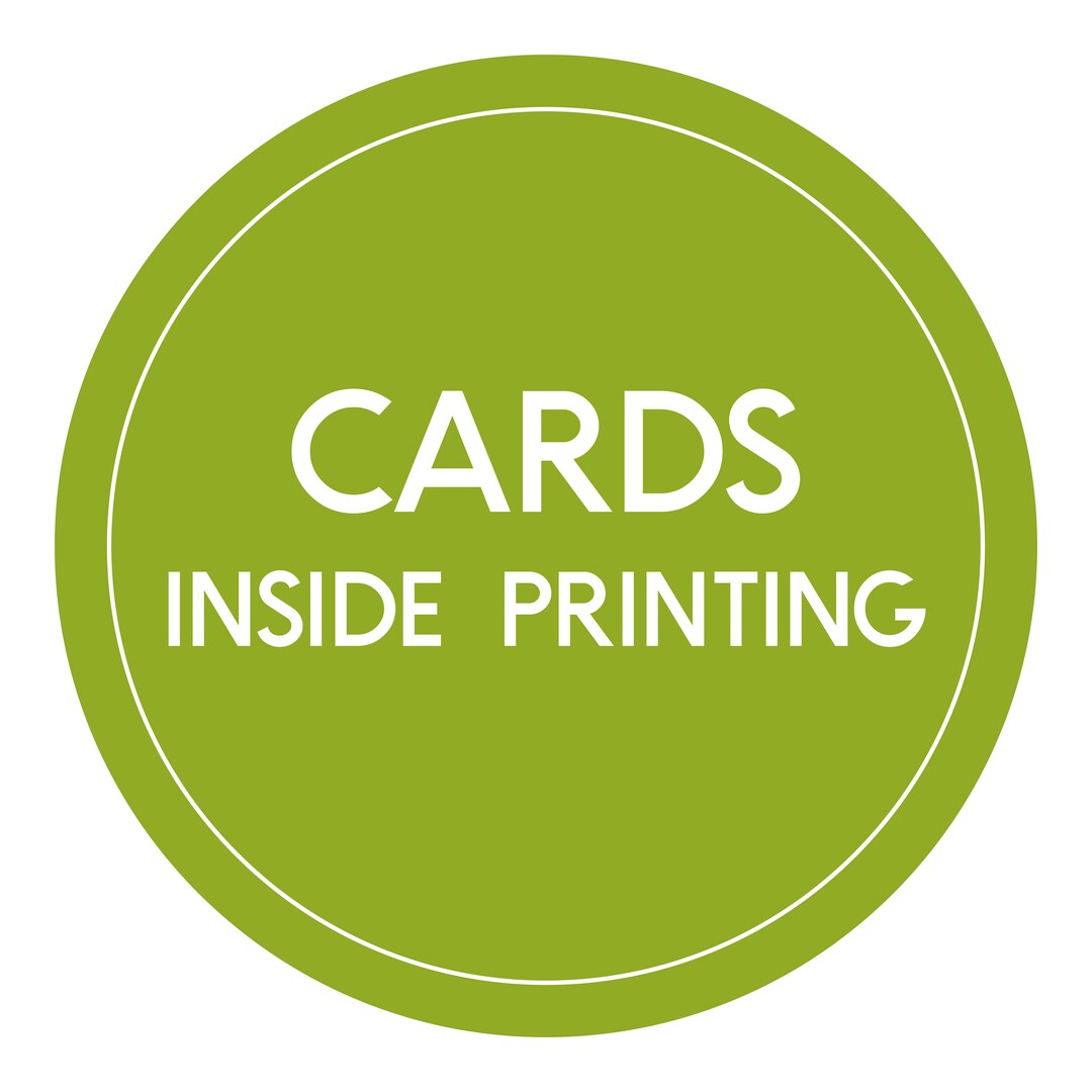 Custom Cards: Inside Text Printing - Wedding, Thank You Cards - Etsy