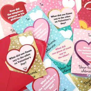 Funny Classroom Valentines Cards for Kids, Custom Personalized ...