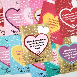 Funny Classroom Valentines Cards for Kids, Custom Personalized ...