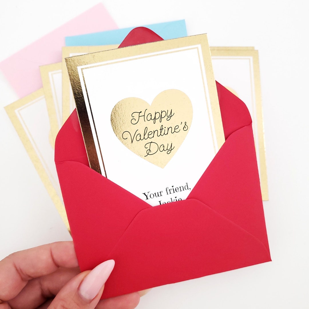 Kids Happy Valentine's Day Mini Cards, School Valentine, Kids Valentine ...