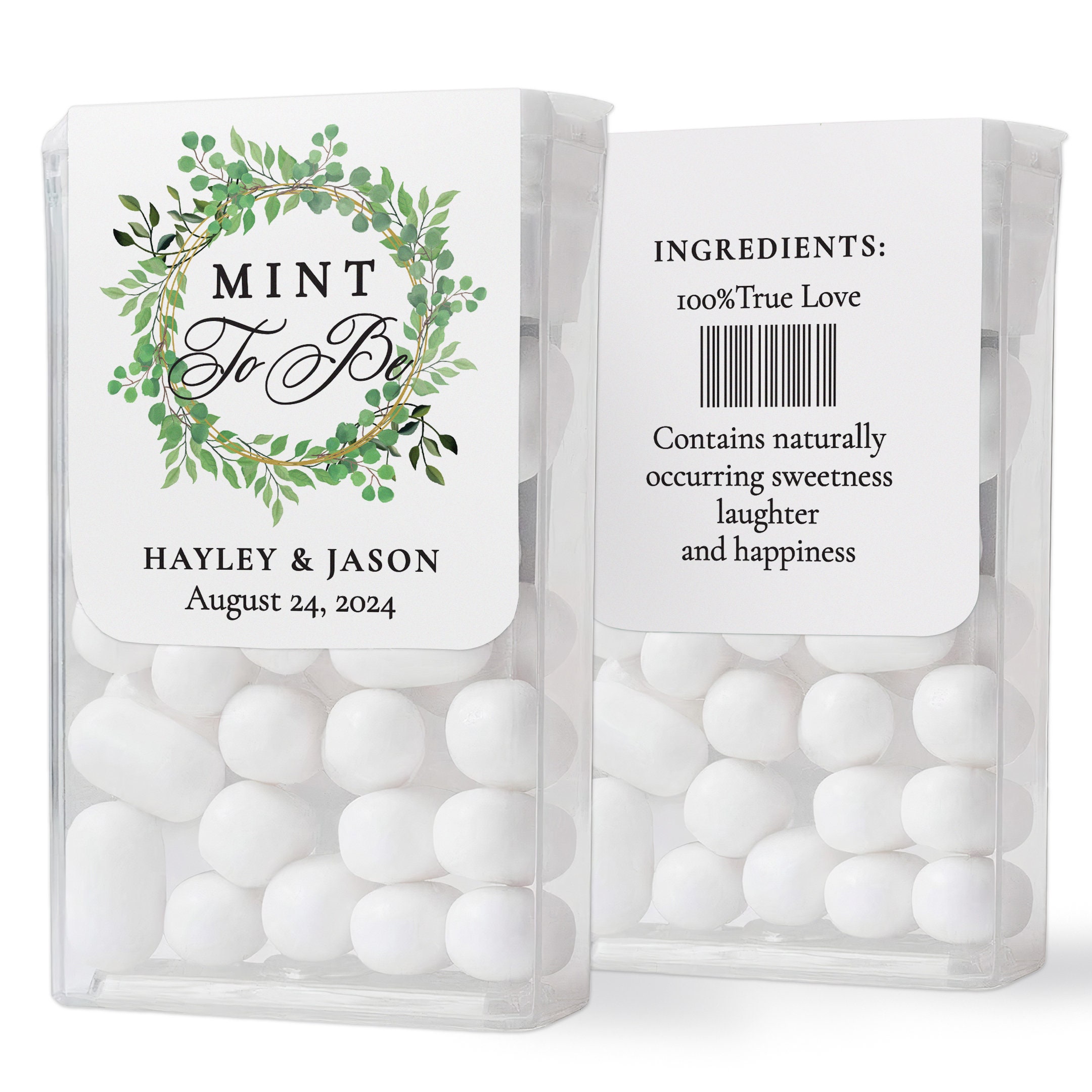Mint to Be Wedding Favor Labels: Greenery Bridal Shower Stickers - Etsy