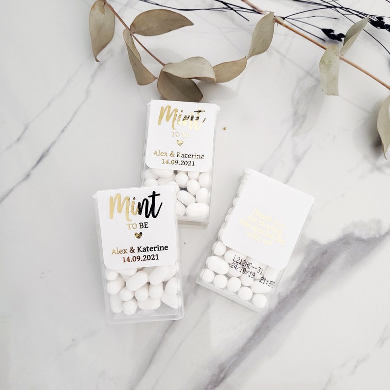 Custom Mint to Be Tic Tac Labels: Personalized Foil Wedding Mints Favor ...