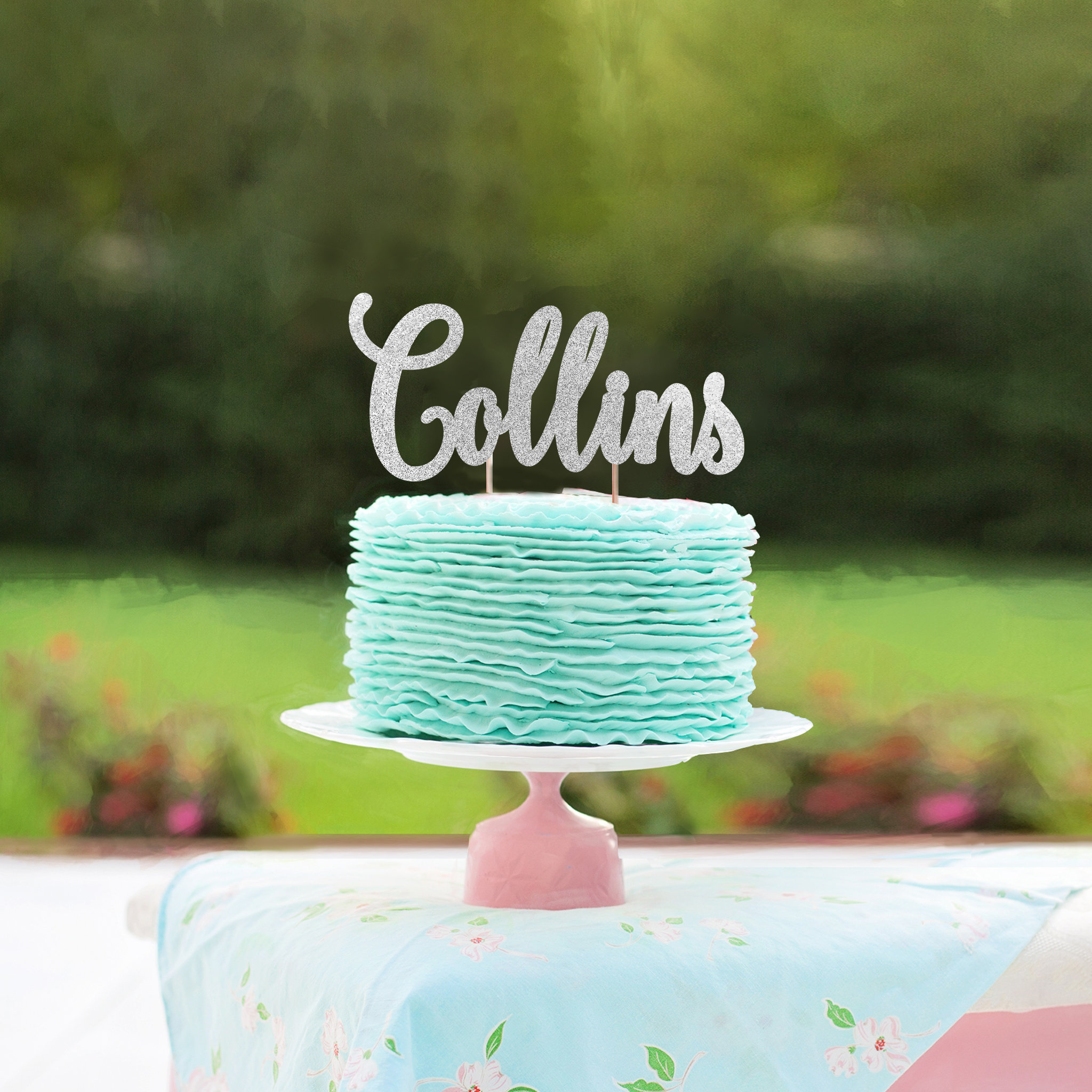 Custom Text Cake Topper Personalized Name Birthday Cake - Etsy