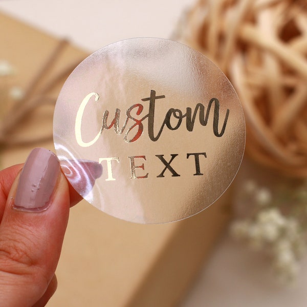 Silver Custom Logo Sticker - Etsy