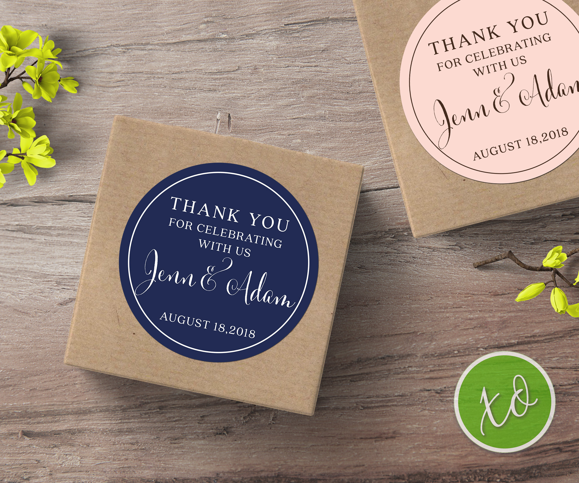 Wedding Stickers Custom Wedding Labels Thank you Favors | Etsy