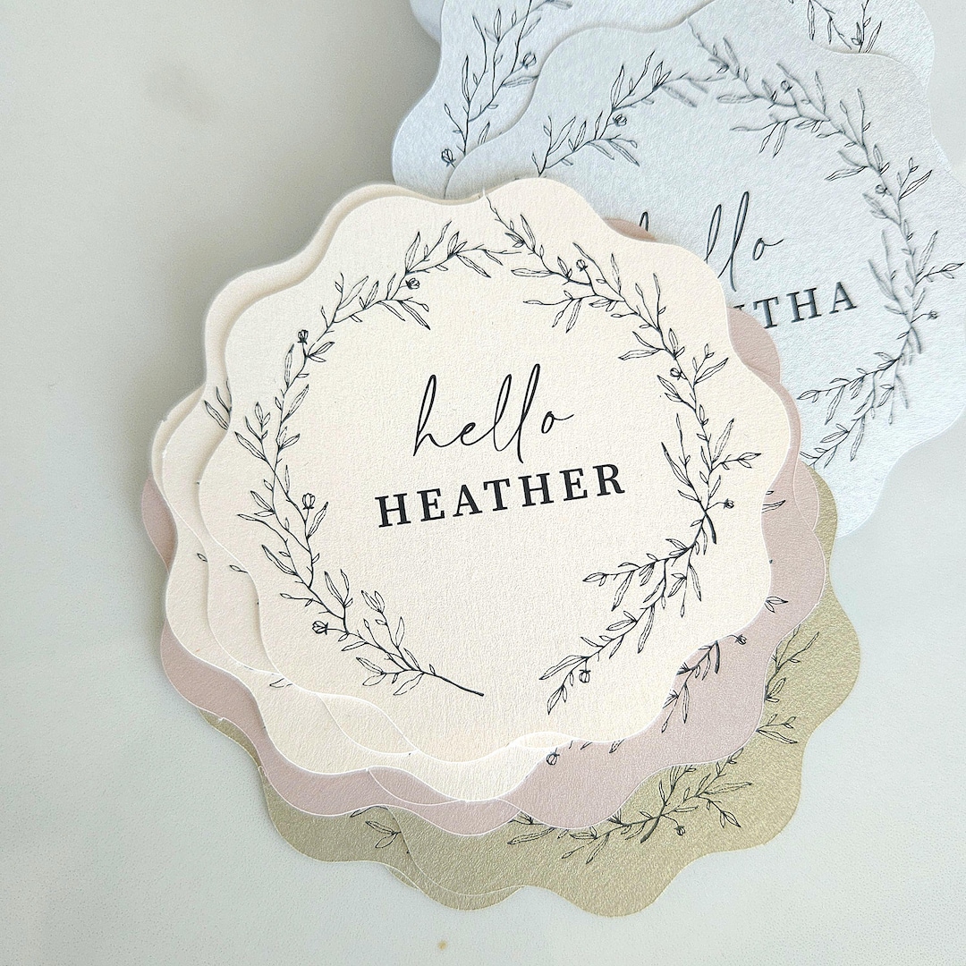 Custom Names Place Cards for Table Setting, Premium Small Table Cards ...