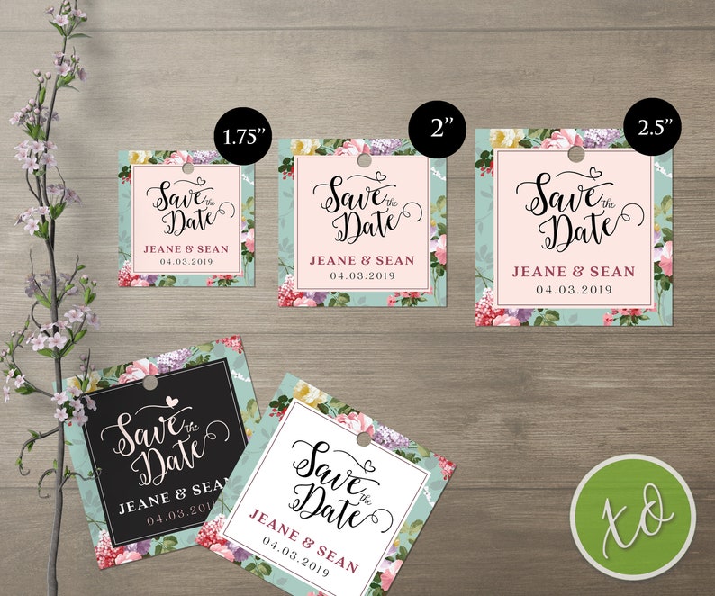 Save the Date Tags Wedding Tags Cute Gift Idea Custom Wedding - Etsy