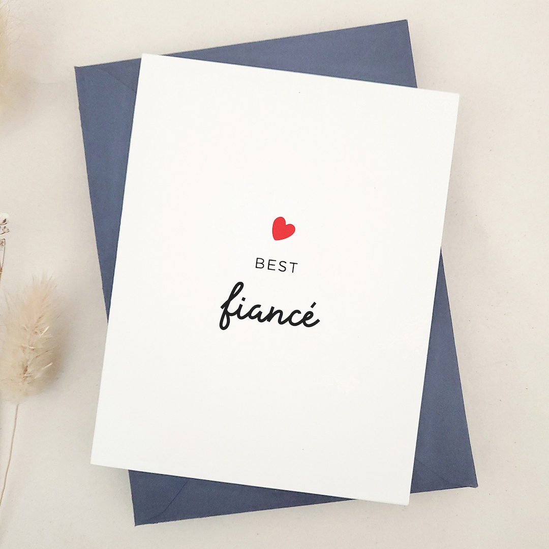 Best Fiance Card, Fiancé Valentine Card, Valentines Gifts for Fiance ...