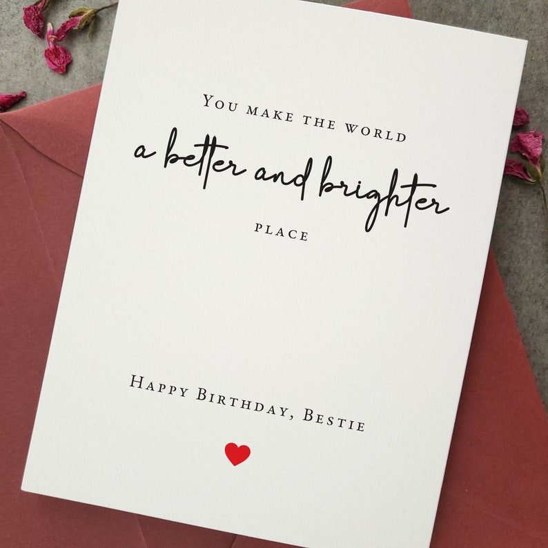 Happy Birthday Bestie Card Best Friend Birthday Card Bestie - Etsy