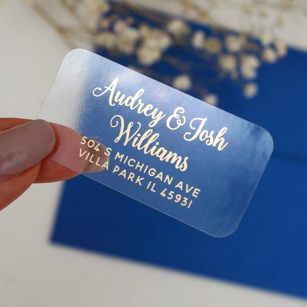 Clear Return Address Labels - Etsy