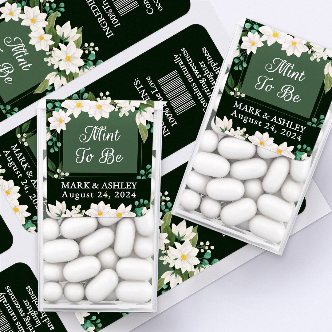 Personalized Wedding Tic Tac Labels: Mint to Be Favors - Etsy