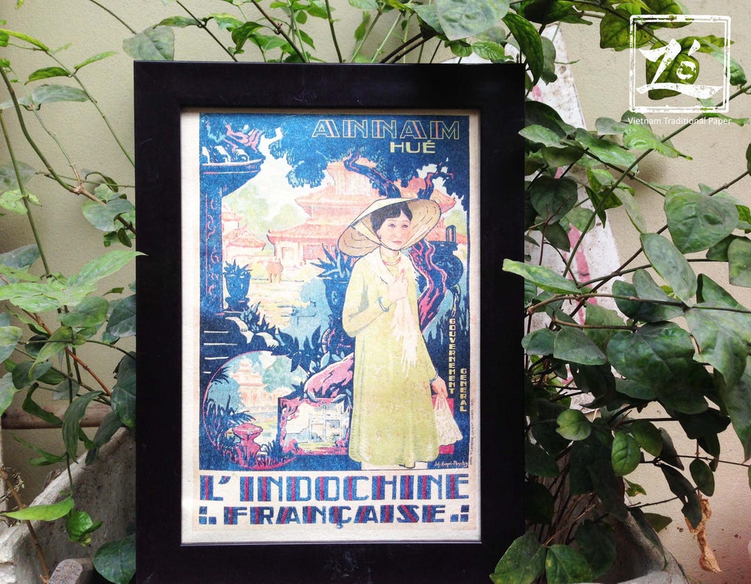 Indochina Poster, Printed on Do Paper, Traditional Handmade Paper of ...