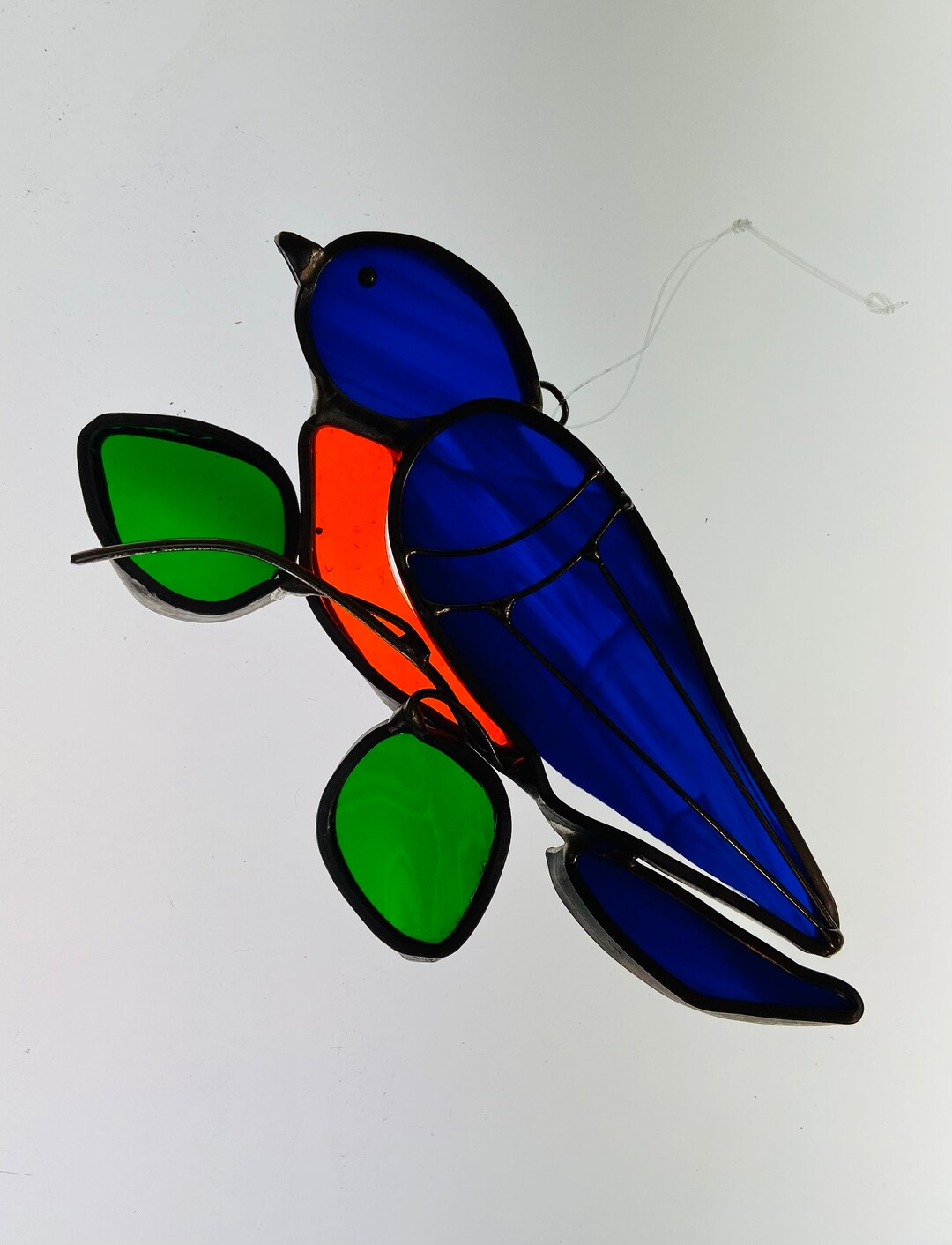 Bluebird Sun Catcher Leaded Stain Glass - Etsy
