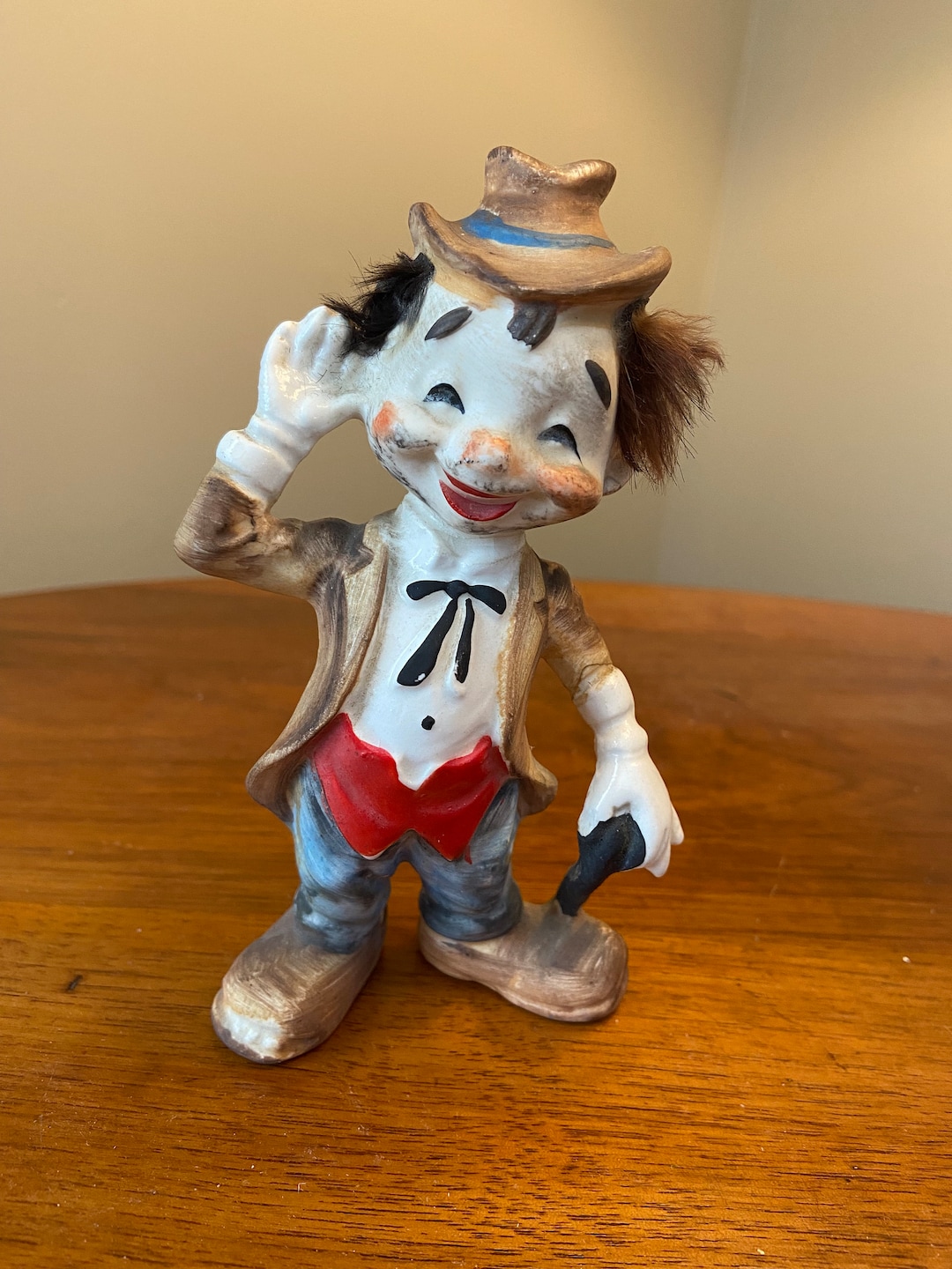 Vintage Porcelain Hobo Clown Figurine Made in Japan - Etsy