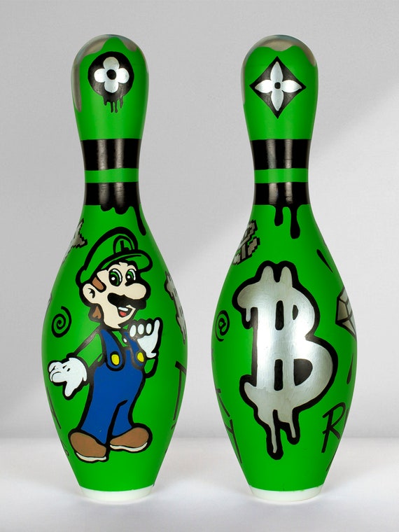 Green Bowling Pins