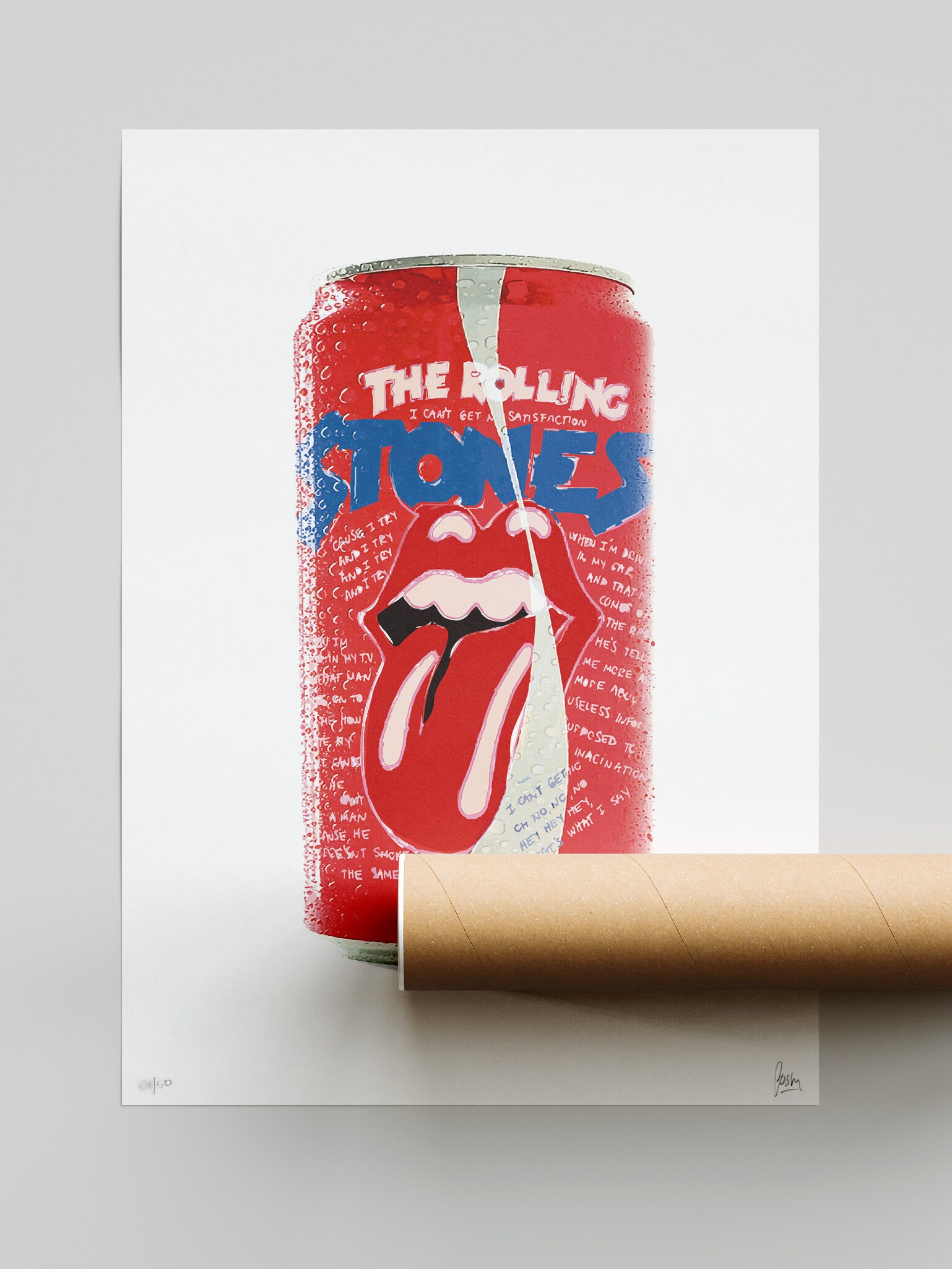 Lengua Logo Coca Cola Lata Poster Print Cartel A1 A2 42x60cm - Etsy México