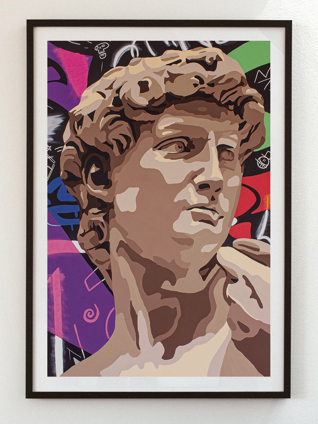 David Michelangelo Statue Sculpture Poster Print Cartel A2 - Etsy