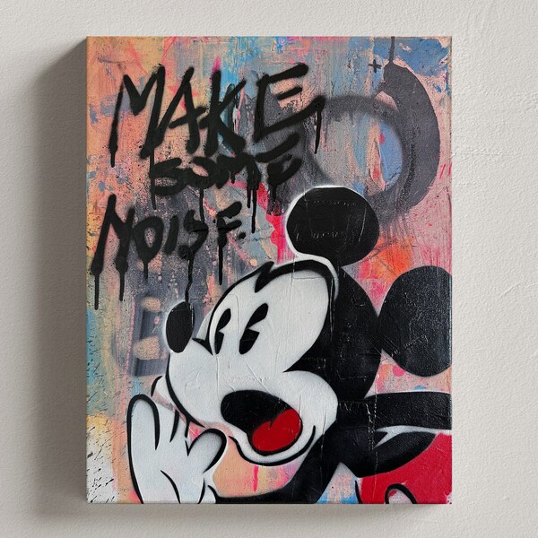 Mickey Mouse Acrylic Painting - Etsy