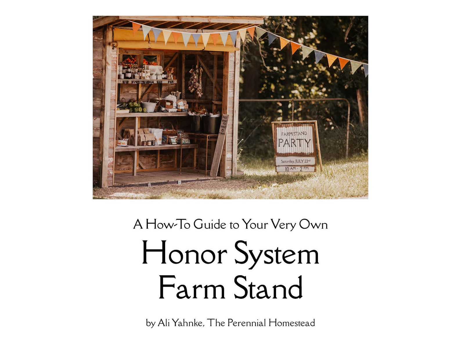 A How-to Guide to Your Very Own Honor System Farm Stand - Ebook - Etsy