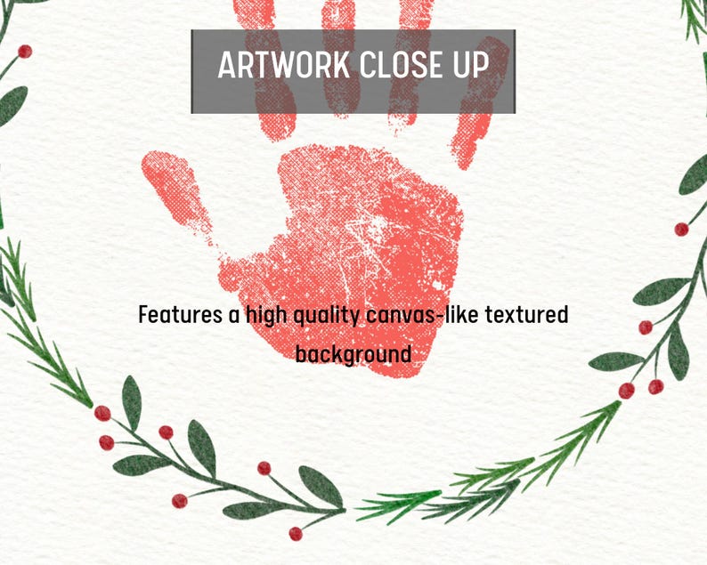 Christmas DIY Handprint Craft for Kids or Newborn Baby, Sentimental ...