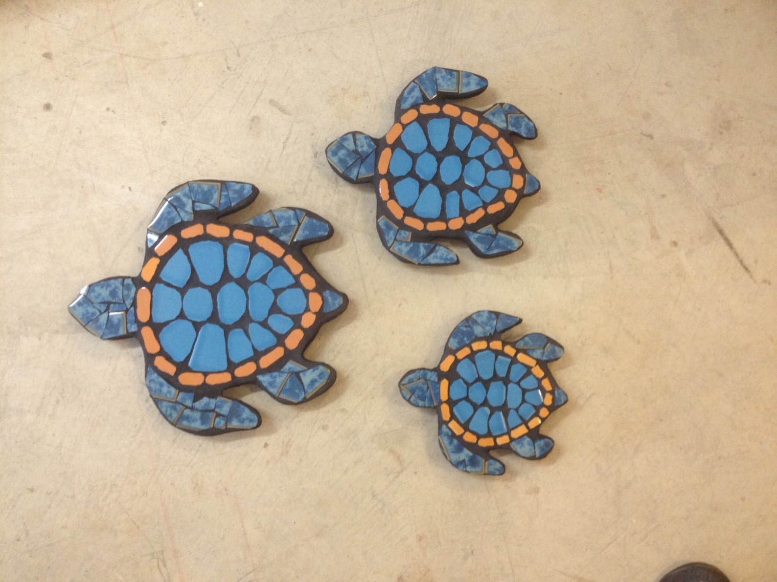 Sea Turtles Turtles Garden Decor Garden Statues Tile - Etsy