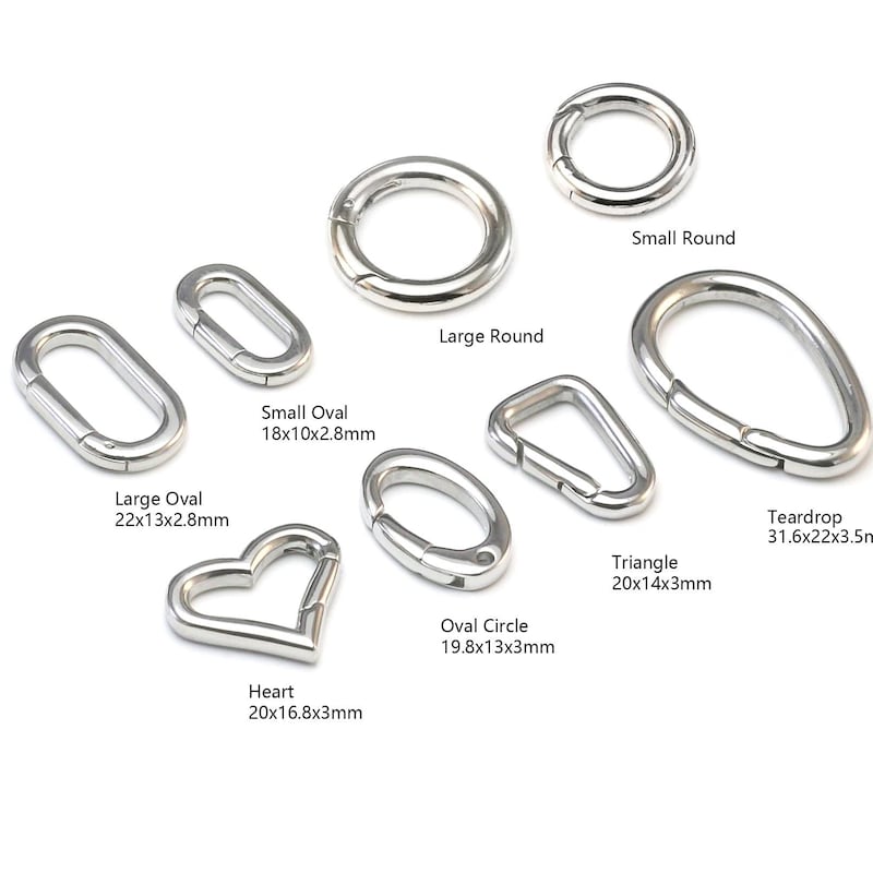 Round Stainless Carabiner - Etsy
