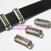 Leather Cord Ends in Antique Silver Finish Fits up to 2mm Cord Pack of ...