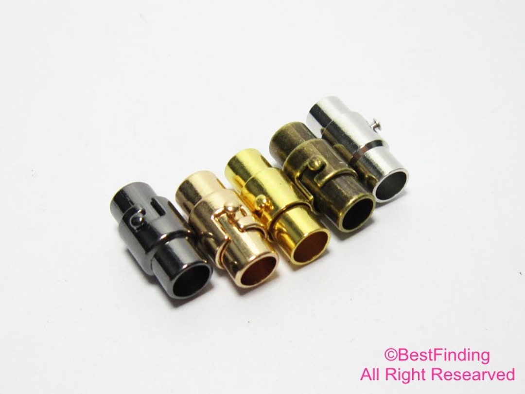 5pcs 5mm Round Leather Clasps Secure Lock Cylinder 5mm Leather Clasp ...