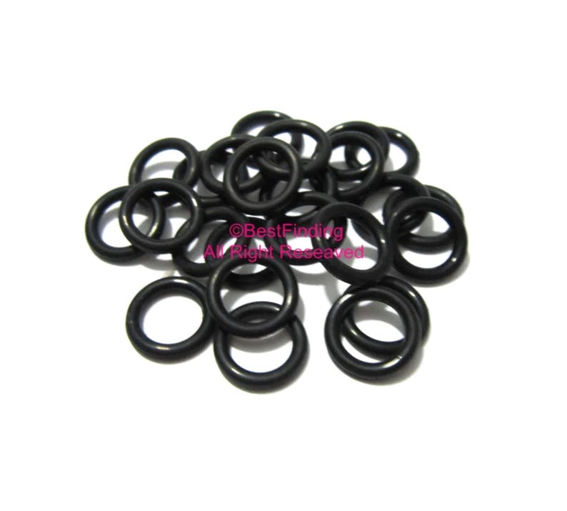30pcs Silicone O Rings, Round Sealing Ring, Flat Leather Spacer, 8mm ...